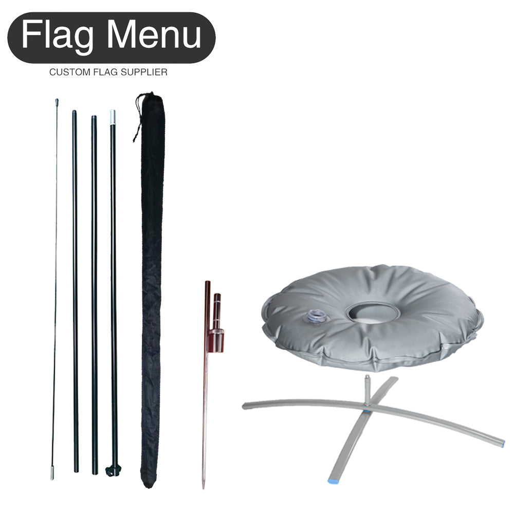 Sharkfin Flag Pole & Base – Flag Menu